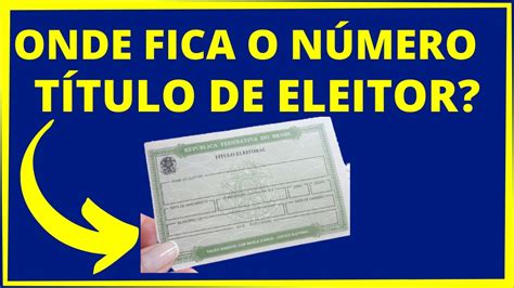 Como Saber O Numero Titulo De Eleitor Catalog Library