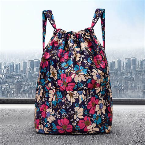 Backpack Drawstring Foldable Large Capacity Wet And Dry Separation Backpack Travel Bag Personal