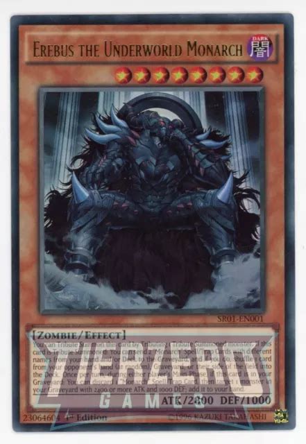 Yugioh Sr01 En001 Erebus The Underworld Monarch Ultra Rare 1st Edition