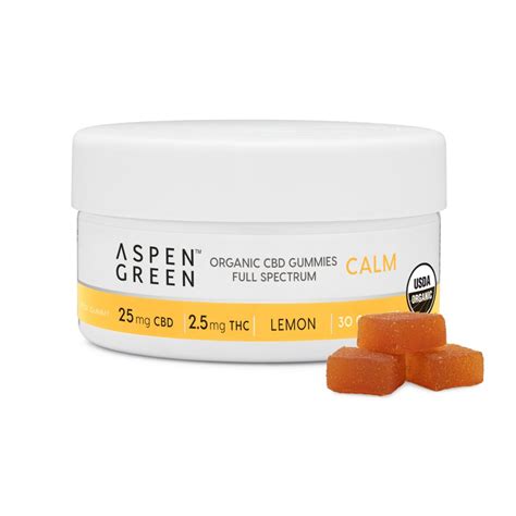 Calm Organic Full Spectrum Cbd Gummies Aspen Green