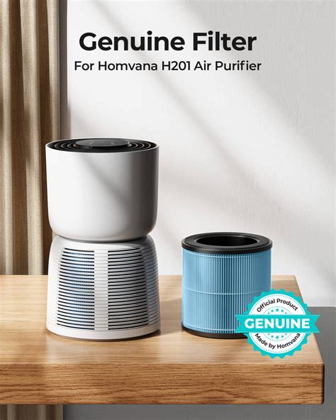 Homvana H201 Air Purifier Replacement Filter 3 In 1 True Hepa High Efficiency Activated Carbon