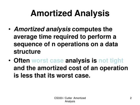 Ppt Amortized Analysis Powerpoint Presentation Free Download Id