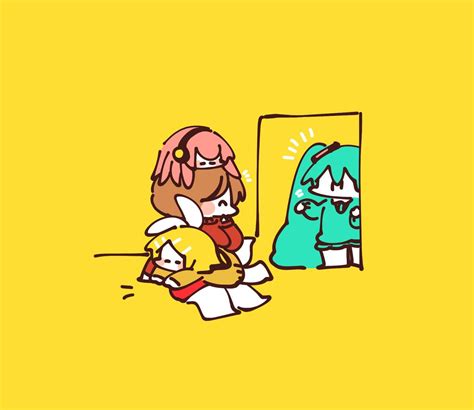 「メイコさんお誕生日おめでとうございます🥳🎂 サプライズするボカロ達 ¨̮⋆」袁のイラスト