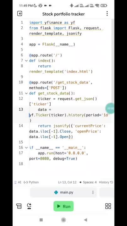 Aditya Saini On Linkedin Python Flask Yfinance Webdevelopment Realtimedata Stockportfolio