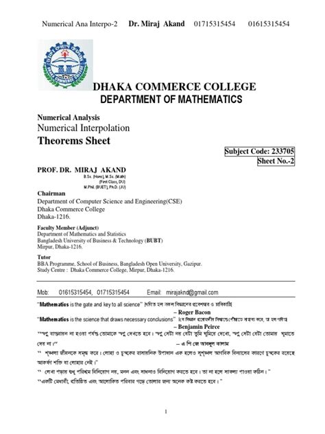 Interpolation Theorem Pdf Finite Difference Abstract Algebra