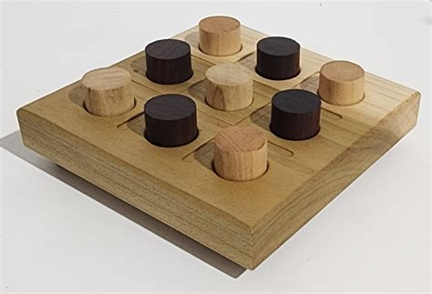 Handmade Wooden Tic Tac Toe Game Etsy