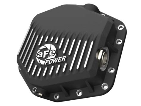 Afe Power Pro Series Rear Differential Cover Black W Machined Fins For