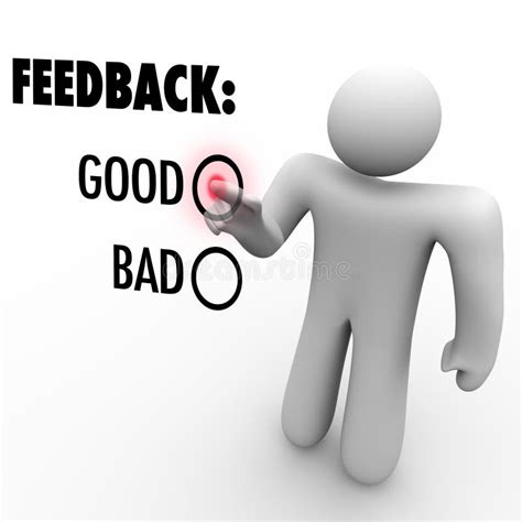 Giving Opinion Feedback Answering Question Touch Screen Stock