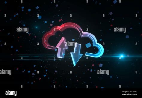 Cloud Computing Server Mobile Access Storage Symbol Digital Concept
