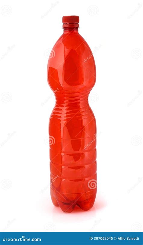 Red Plastic Bottle Stock Image Image Of Pollution Plastic 307062045