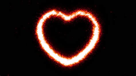 High Definition Heart Shaped Animation Created From Particles And