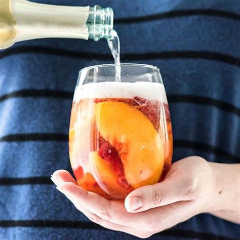 Sparkling Peach And Raspberry Sangria By Aubreyrealhousemoms Quick