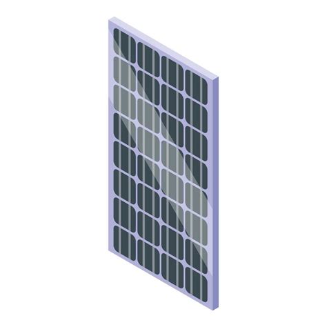 Battery Solar Panel Icon Isometric Vector Cell Power 15010922 Vector