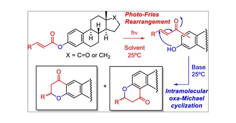 Light Driven Two Step Preparation Of 4 Chromanone Fused To Estrone