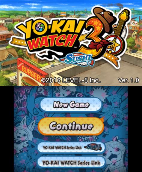 Yo Kai Watch 3 Sushi Undub Mod For Yo Kai Watch 3 Yw3 Mods