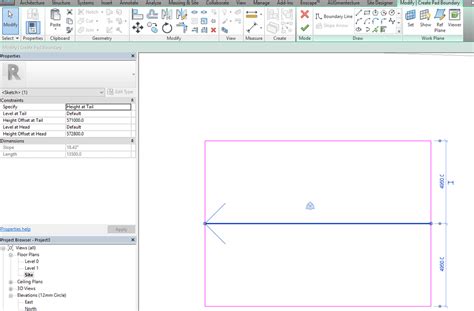 slope arrow elevation autodesk community