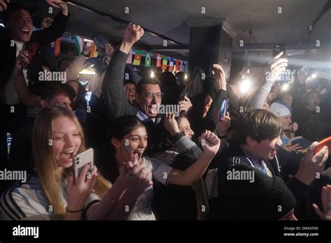Argentina Fans At Moo Cantina In Pimlico London Celebrate Their First
