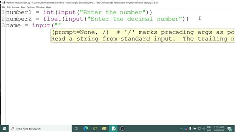 Data Types In Python Revision Youtube