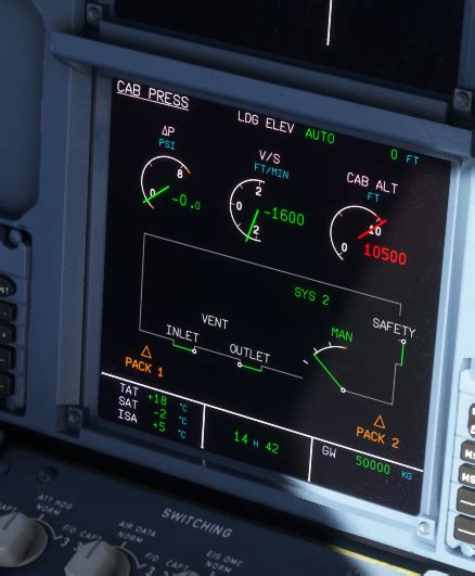 Cabin Press Page Cabin Vs And Alt Indications Spin Out Of Bounds