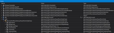 Debugging Inspecting Com Objects In Vs 2017 Debugger Stack Overflow