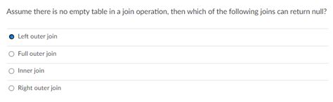 Solved Assume There Is No Empty Table In A Join Operation Chegg