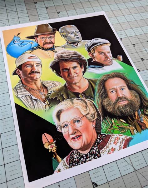 Robin Williams Tribute Art Print Etsy