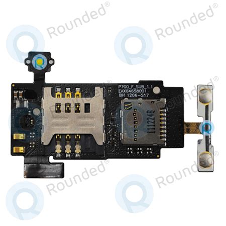 Lg P Optimus L Sim And Sd Card Module Sim And Memory Card Flex Cable Spare Part Eax