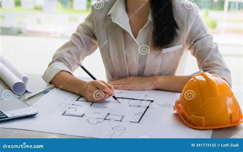 Civil Engineer Drawing Architecture Plan Stock Illustration Illustration Of Detailed Drawing