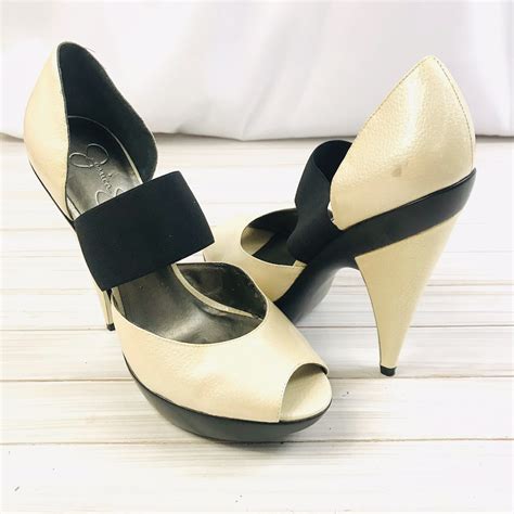 Jessica Simpson Delanie Mary Jane Pumps Shoes Ivory W Gem