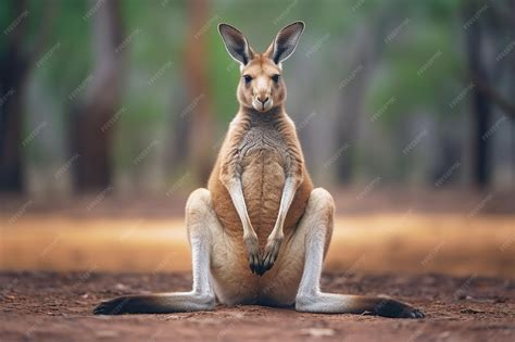 Premium Ai Image Kangaroos Hind Legs And Tail Display