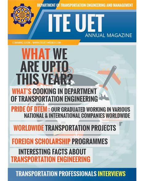 Ite Uet Student Chapter Ite Uet Is Going To Launch Its Annual