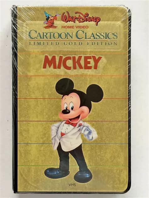 Walt Disney Cartoon Classics Limited Gold Edition Mickey Vhs Wd Home
