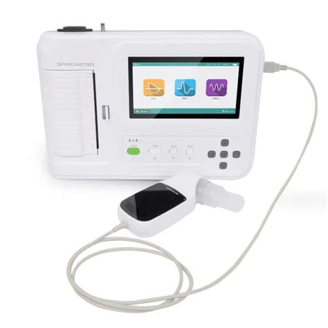 CONTEC SP100 Portable Spirometer Lung Function Testing Device 7 Color LCD Touch Screen