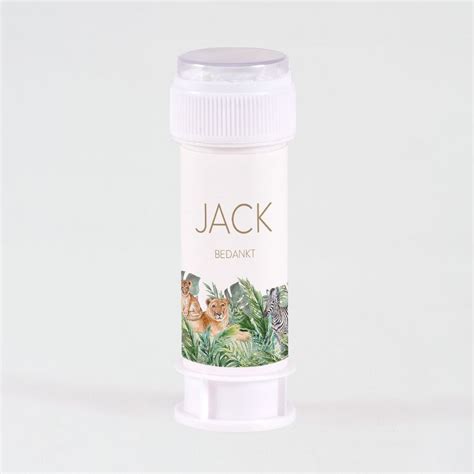 Jungle Sticker Voor Bellenblaas Geboorte Tadaaz