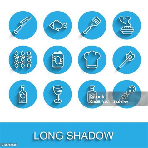 세트 라인 타바스코 소스 와인 잔 칼 소스 병 구운 시시 케밥 소다 캔 불 및 요리사 모자 아이콘으로 불타는 성냥 벡터 겨자에 대한 스톡 벡터 아트 및 기타 이미지 Istock