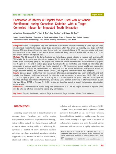 Pdf Comparison Of Efficacy Of Propofol When Used With Or Without