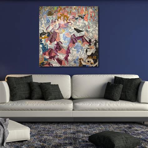 Gino Severini Dynamic Hieroglyphic Of The Bal Tabarin Canvas Wall Art