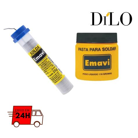 Pasta Para Solda Emavi Gramas Estanho Gramas Emavi Shopee Brasil