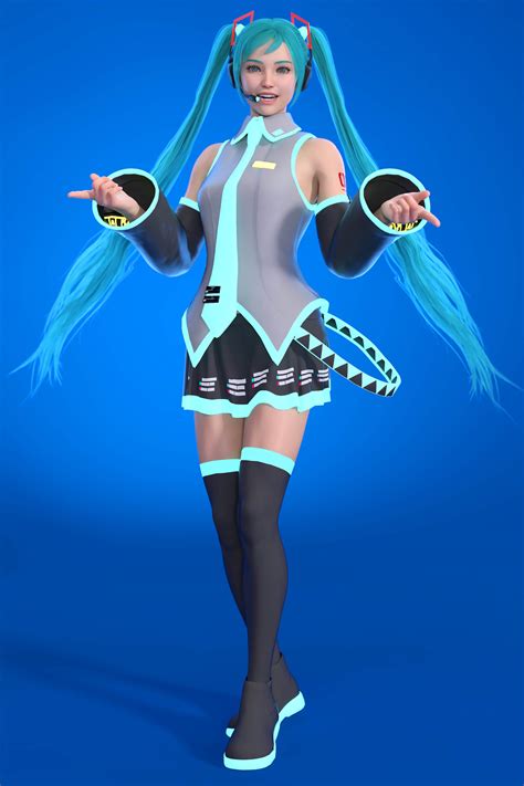 Hatsune Miku For Genesis 8 Female Daz Content By Dumitas
