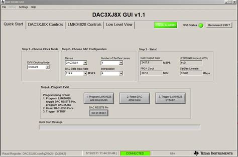 Dac38j84evm Dac38j84 Evm Difference Between Fpga Clock And Dac Input Data Rate Data