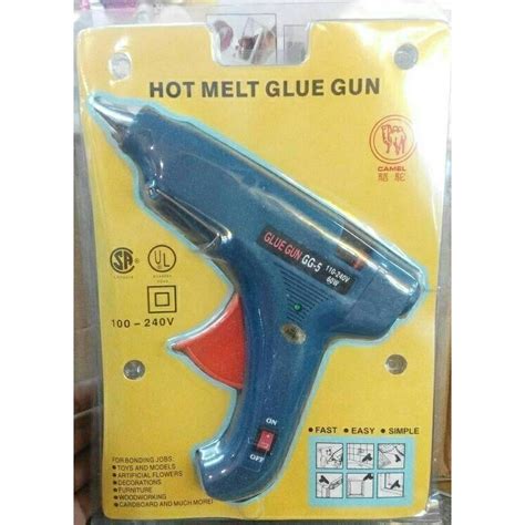 Jual Glue Gun Alat Lem Tembak Besar 60 Watt 110 240 Volt Tombol On