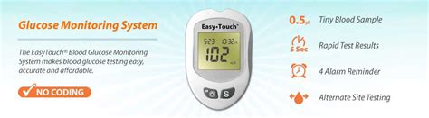 EasyTouch Glucose Meter Kit Diabetic Outlet