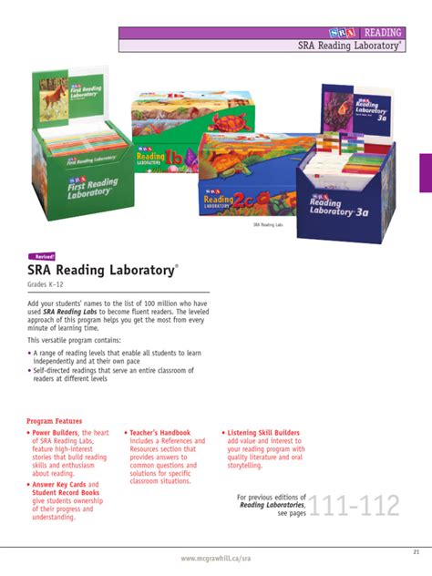 Sra Reading Laboratory Grades K 12 Pdf Phonics Written Communication