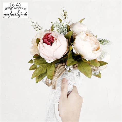 Perfectlifeoh Artificial Wedding Bouquets For Brid Vicedeal