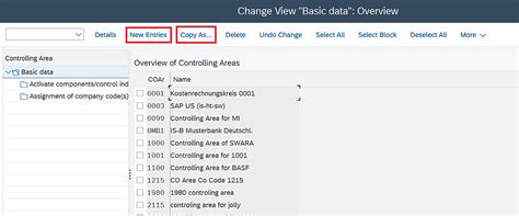 Controlling Area In SAP