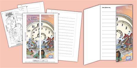 A Letter To Future Me Folding Writing Template