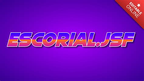 Escorial Jsf With Custom Gradient Text Effect Generator
