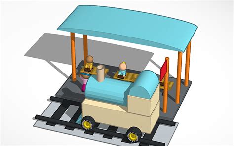 3d Design Railway Station Tinkercad