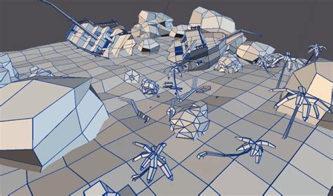 Wireframe 3d Lowpoly And Games