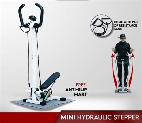 Hydraulic Stepper With Handle Bar Exercise Stair Climber Lazada